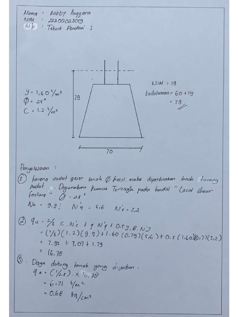 UTS PONDASI Robby Anggara | PDF