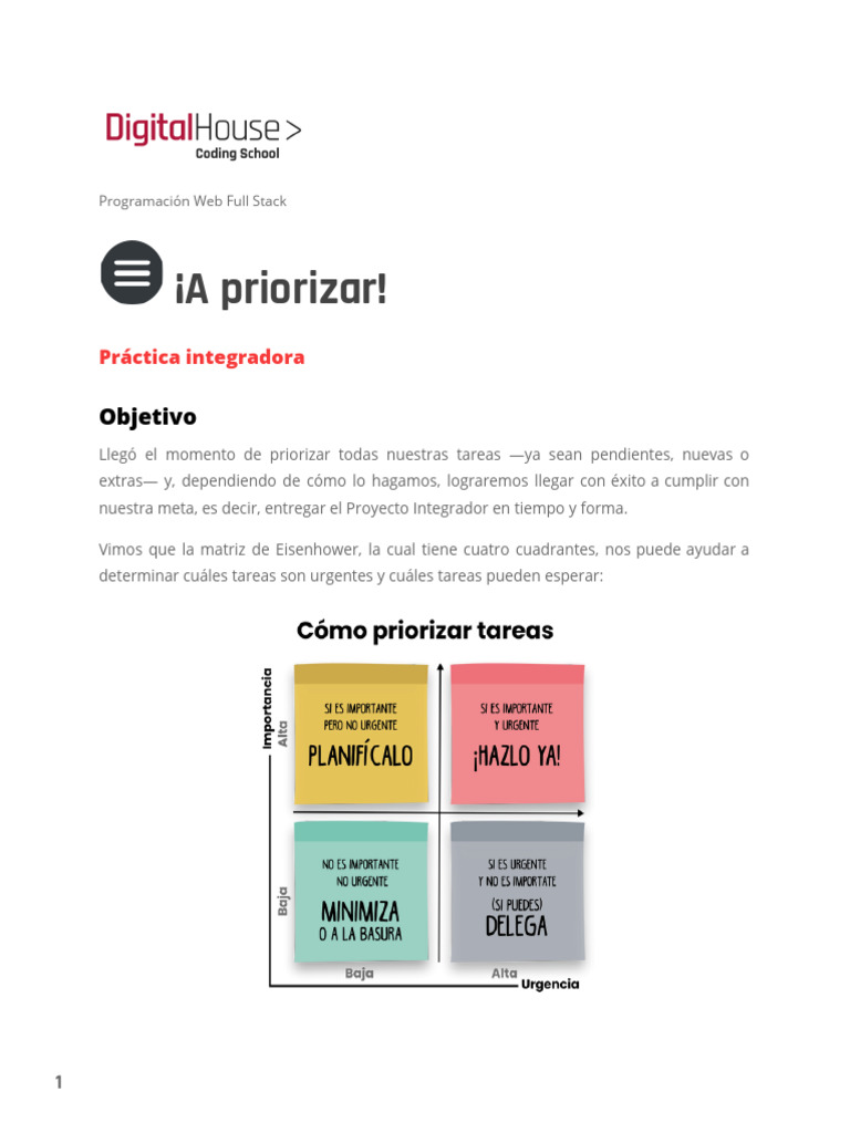 ¡A Priorizar! | PDF