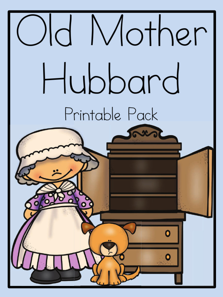 Old Mother Hubbard Printable Activities | PDF
