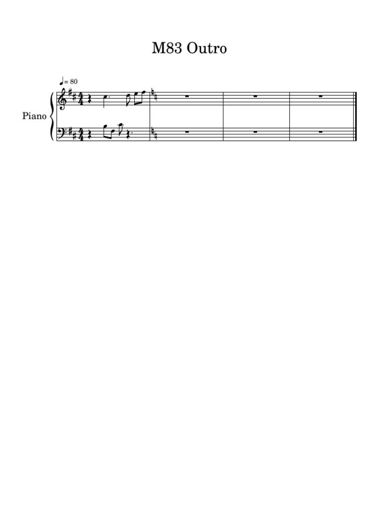 M83 Outro | PDF