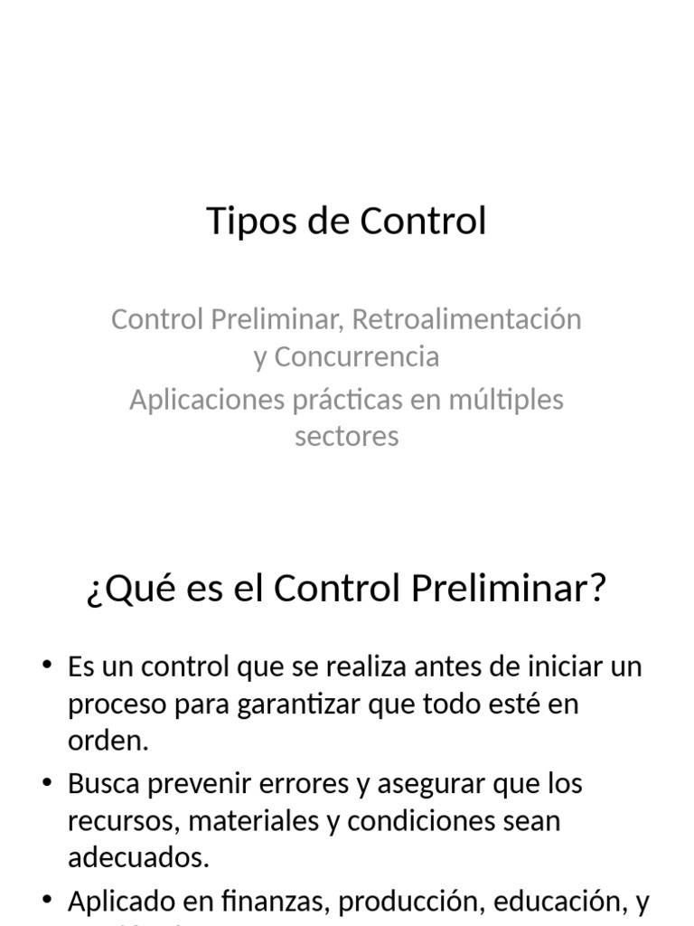 Tipos de Control Con Imagenes | PDF