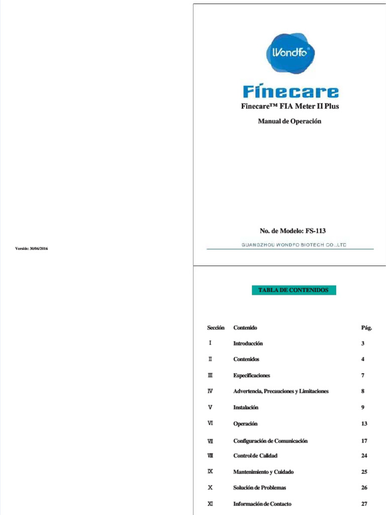 MANUALA DE FINCARE EN ESPAÑOL | PDF