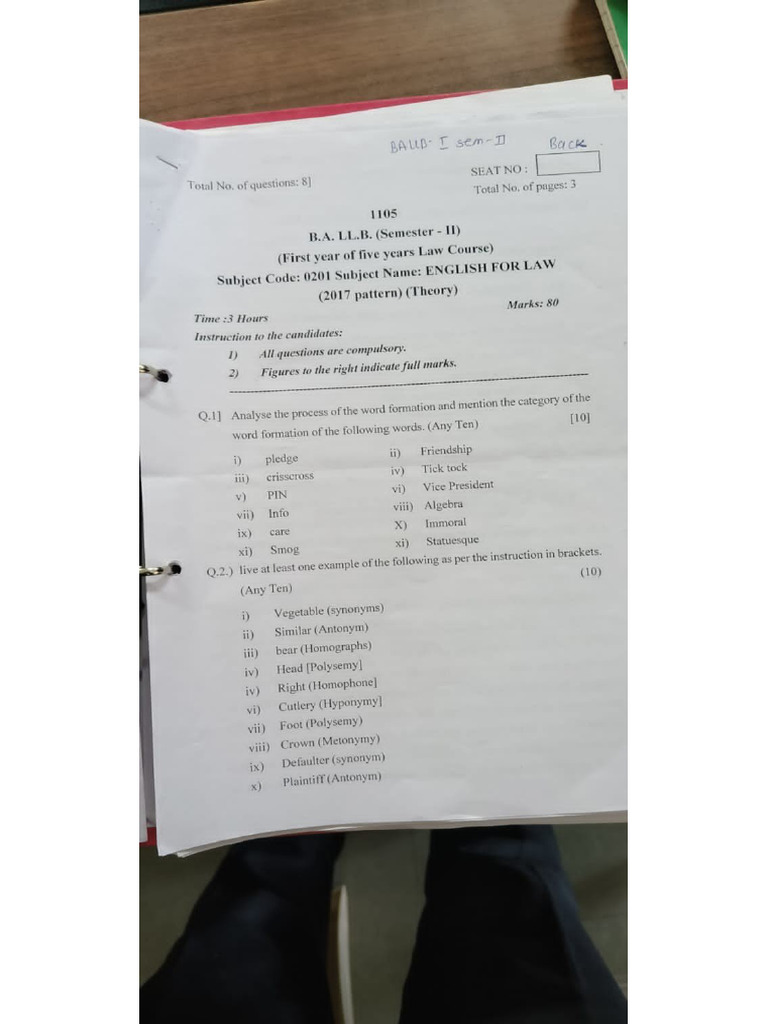 English Semester 2 | PDF