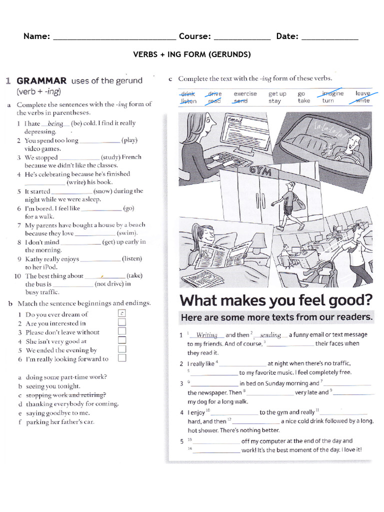 Verb Gerunds | PDF