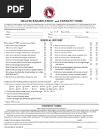 UIL Physical Evaluation Form 2025 | PDF | Physical Examination | Heart