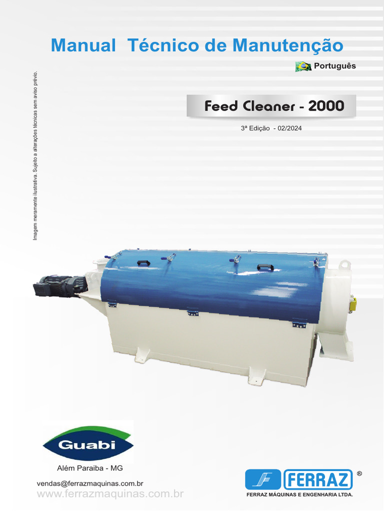 Manual de Manutenção Feed Cleaner 2000 | PDF | Avaliação de risco ...