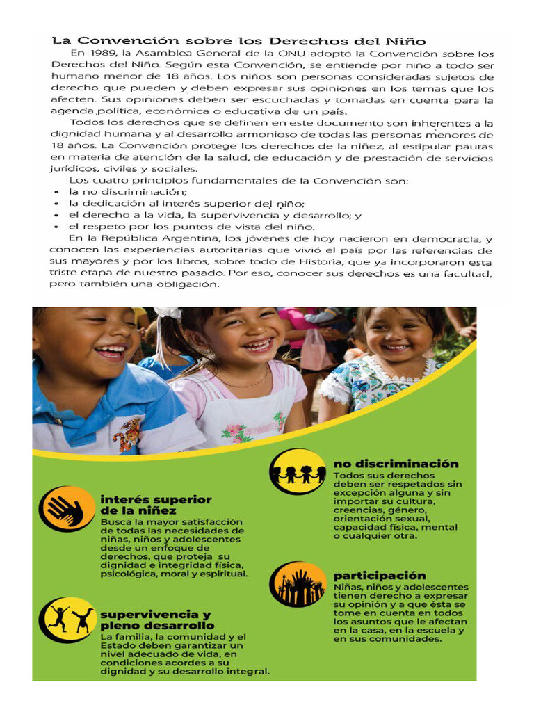 La Convencion Sobre Los Derechos Del Niño | PDF