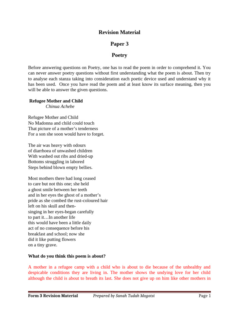 Revision Material Final | PDF