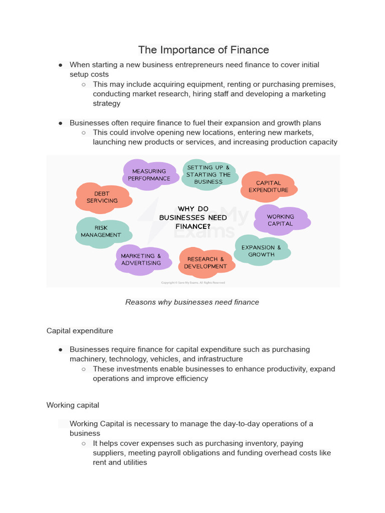 3.1 Introduction To Finance | PDF | Expense | Working Capital