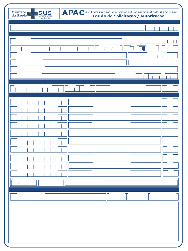 Formulario Apac Laudo | PDF