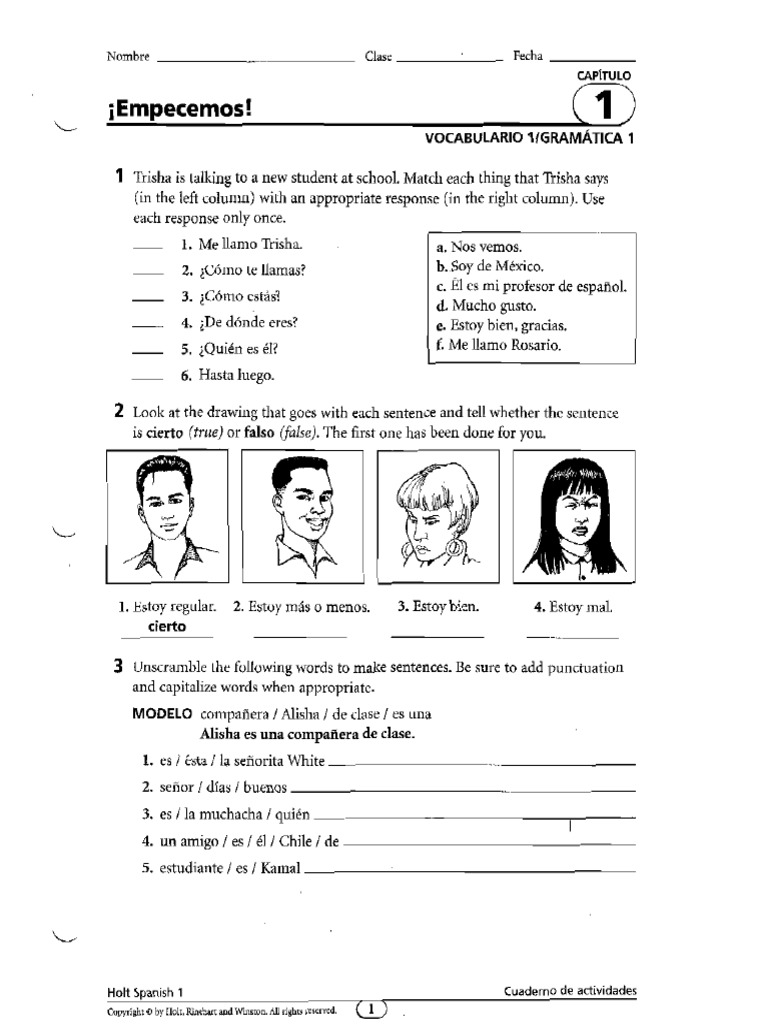 Expresate 1 Cuaderno de Actividades Total Workbook | PDF