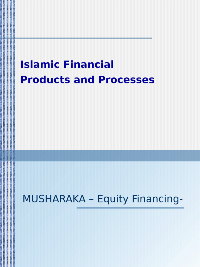Types of Musharakah in Islamic Banking | PDF | Islamic Banking And ...
