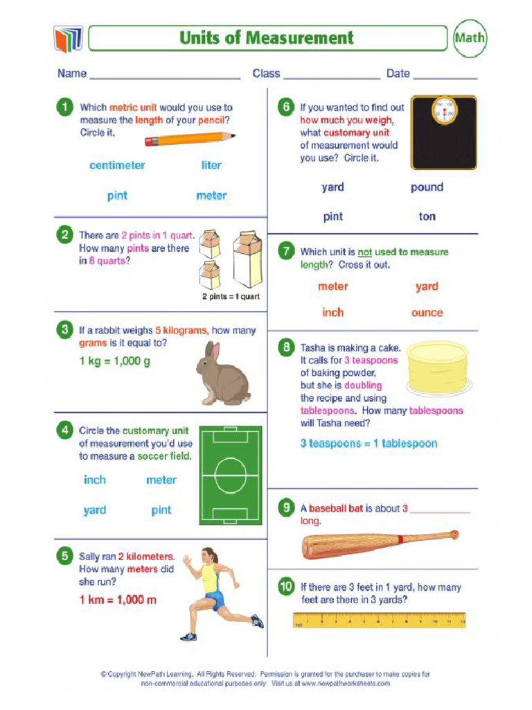 Measurement, Area, Perimeter | PDF