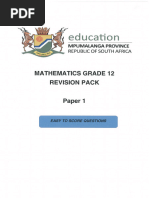 Grade 12 Mathematics ATP 2025 Overview | PDF | Mathematics | Function ...