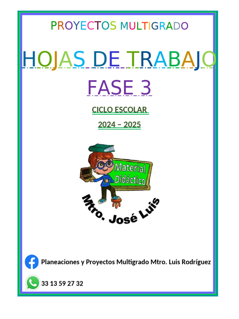 Cuadernillo Fase 3 - Mtro. Jose Luis | PDF
