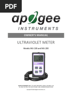 UV Light Intensity Units and Units Conversion | PDF | Watt | Ultraviolet