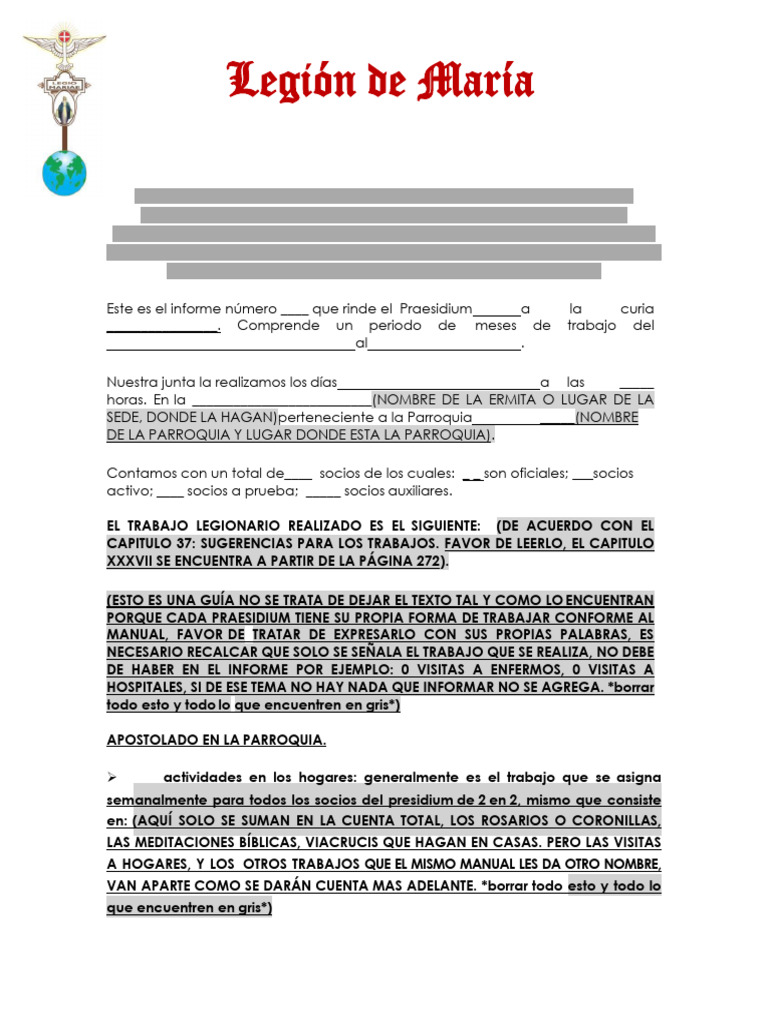 Guia de Informe Praesidia A Curia 2024 - 125824 | PDF | Oración | Espiritualidad catolica