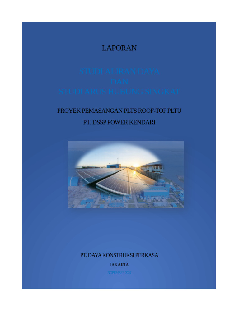 Studi Aliran Daya PLTS Roof-Top PLTU | PDF
