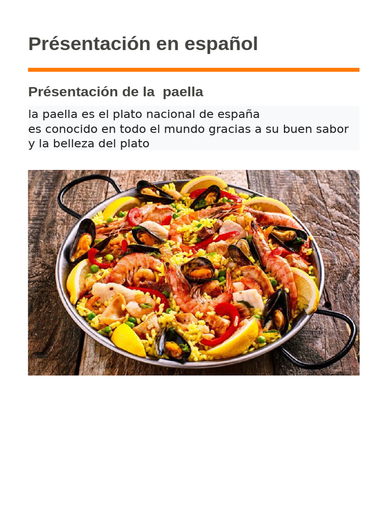 Présentación en Español | PDF