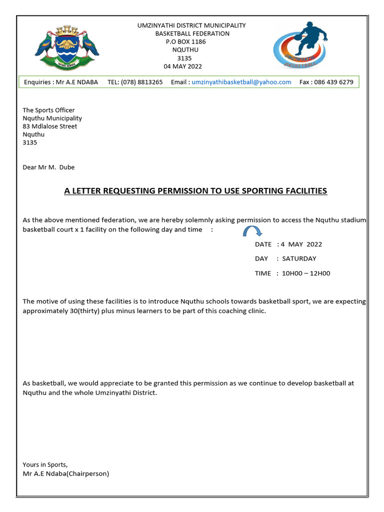 Basketball Permission Slip | PDF