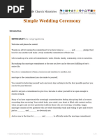 ULC Standard Wedding Script | PDF | Wife | Marriage