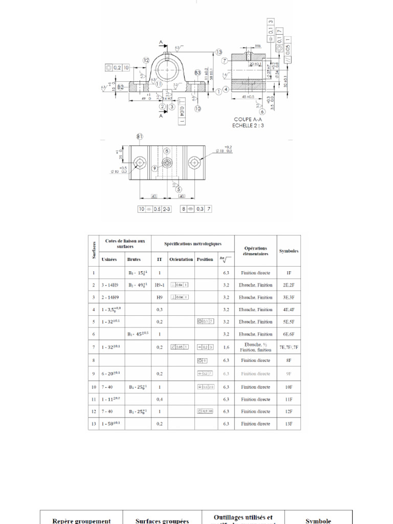 Correction TD Gamme D'usinage | PDF