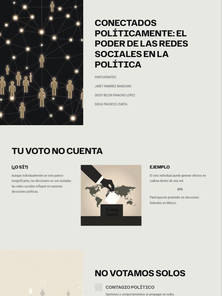 Conectados Politicamente El Poder de Las Redes Sociales en La Politica+ | PDF | Red social ...