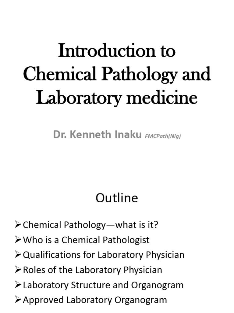 Overview of Chemical Pathology Roles | PDF | Pathology | Medical Laboratory