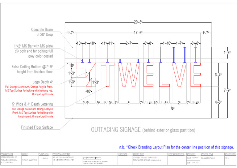 Twelve Plaza Central - Signage Details 3 - 20.05.2024 | PDF