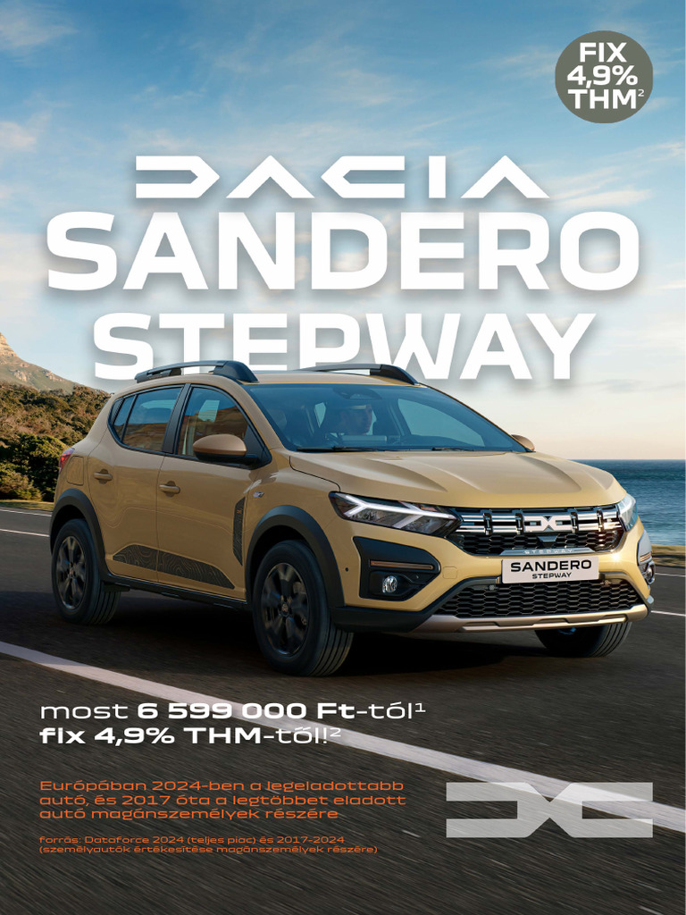 2025 JUNE Dacia Sandero Stepway Price List | PDF