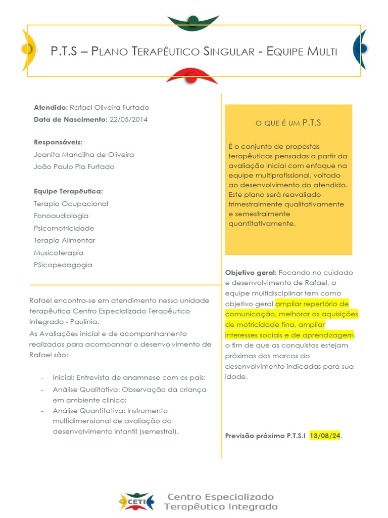 MODELO PTS Oliveira Furtado............ | PDF