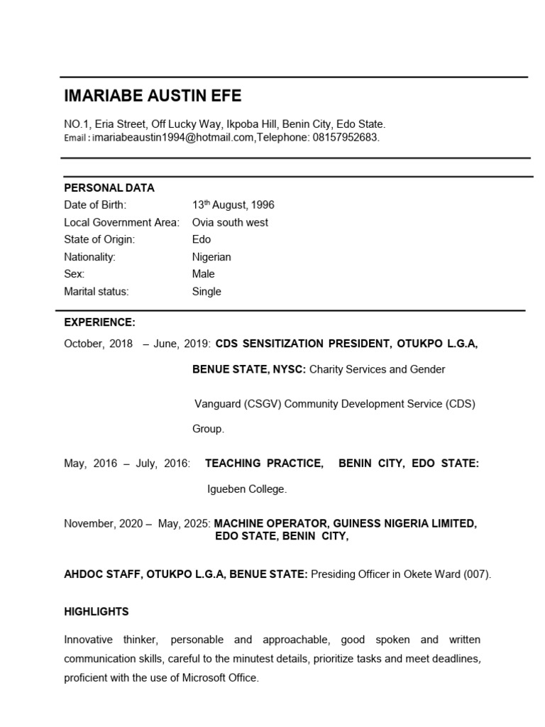 CV Austin | PDF