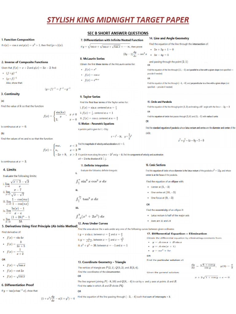 SK Math Xii | PDF
