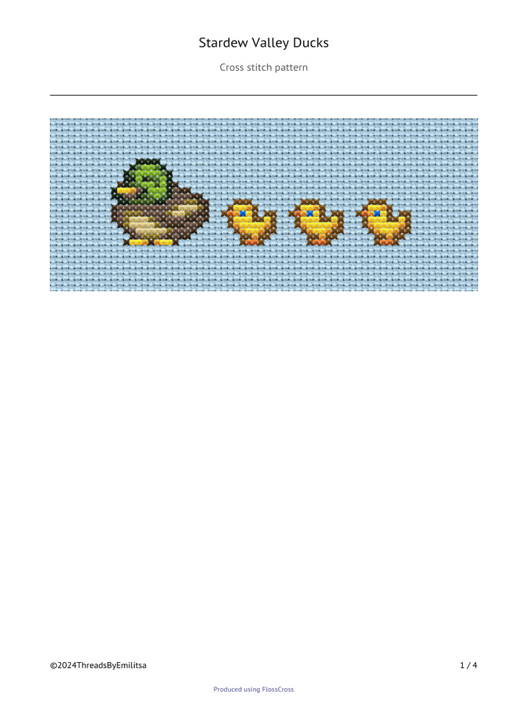 Stardew Valley Ducks | PDF