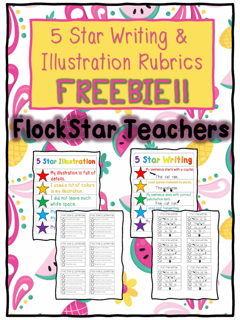 5 Star Writing & Illustration Rubrics | PDF | Classroom