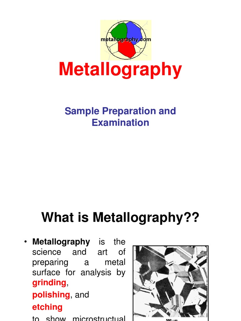 Metallography Lab | PDF | Grinding (Abrasive Cutting) | Physical Sciences