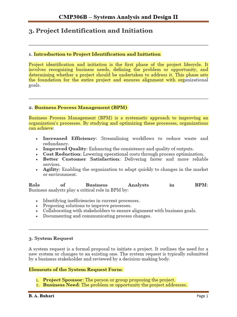 CMP306B Summary of System Analysis Design in Computer | PDF ...