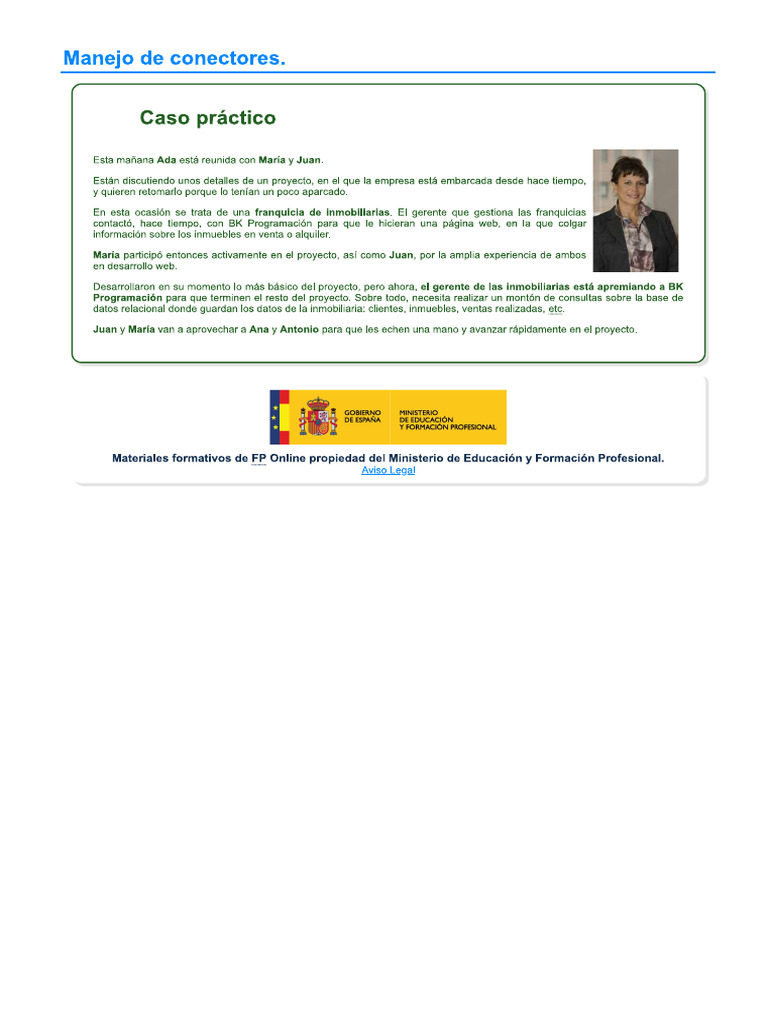 DAM AD02 Manejo de Conectores | PDF