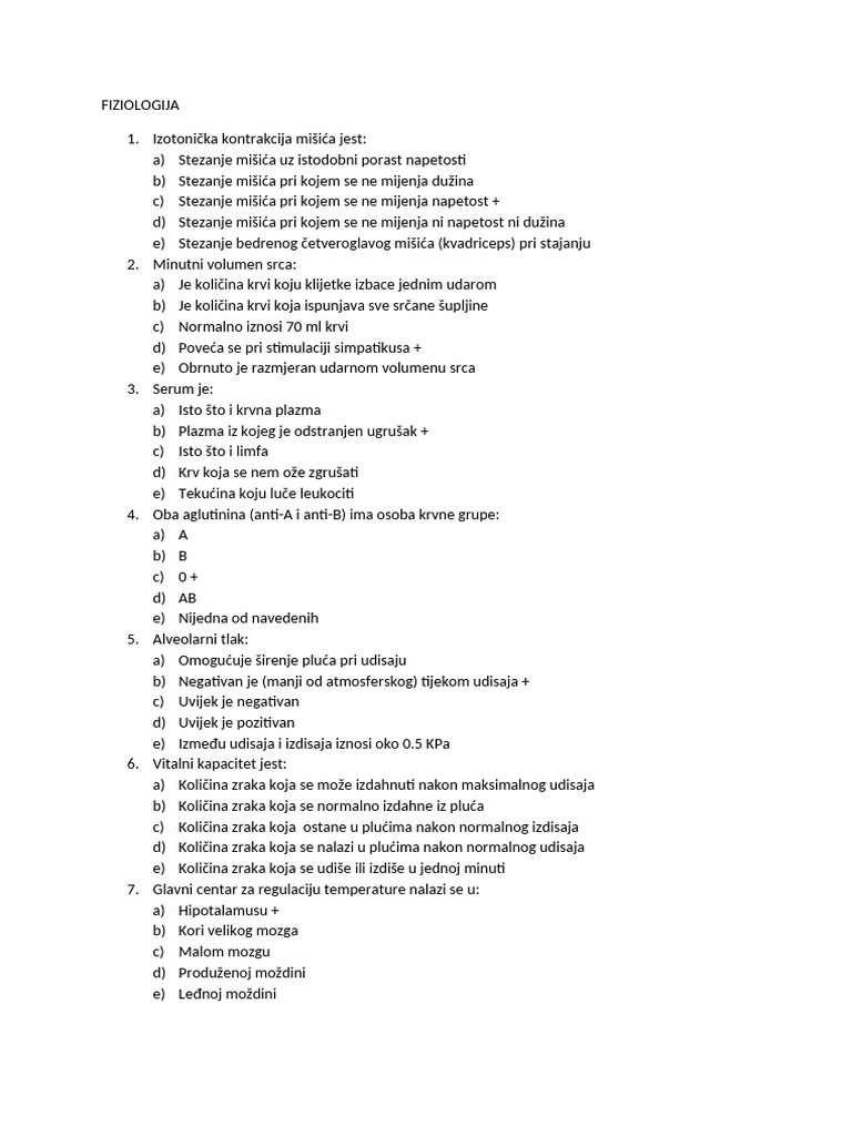 Anatomija I Fiziologija Za Sestrinstvo | PDF