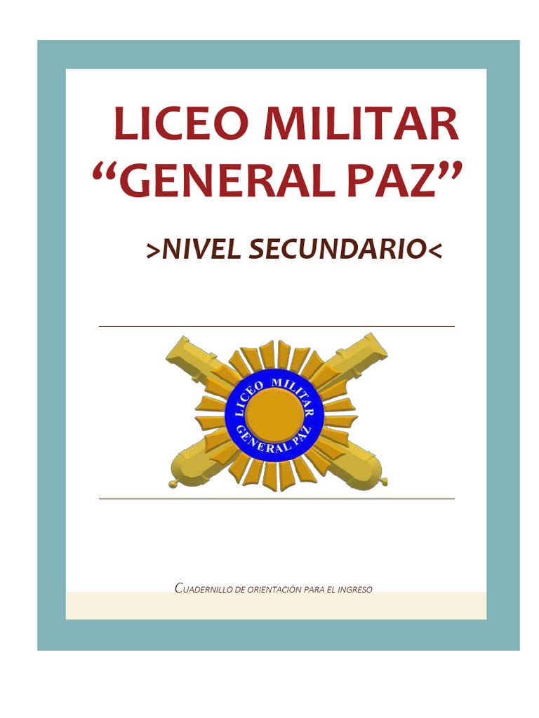 Cuadernillo Ingreso 2025 | PDF