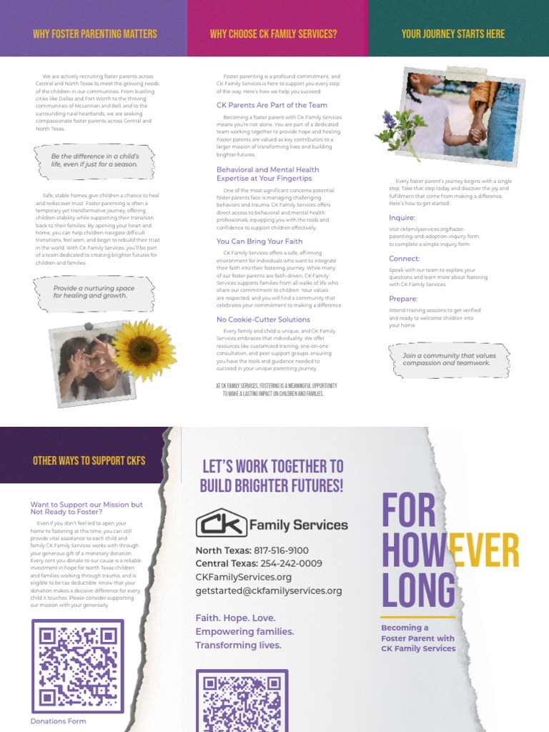 Foster Parenting Brochure | PDF | Parenting | Behavioural Sciences
