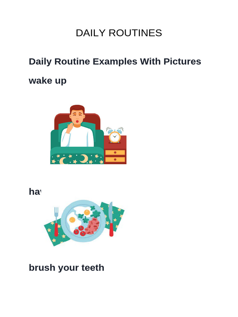 Daily Routines | PDF