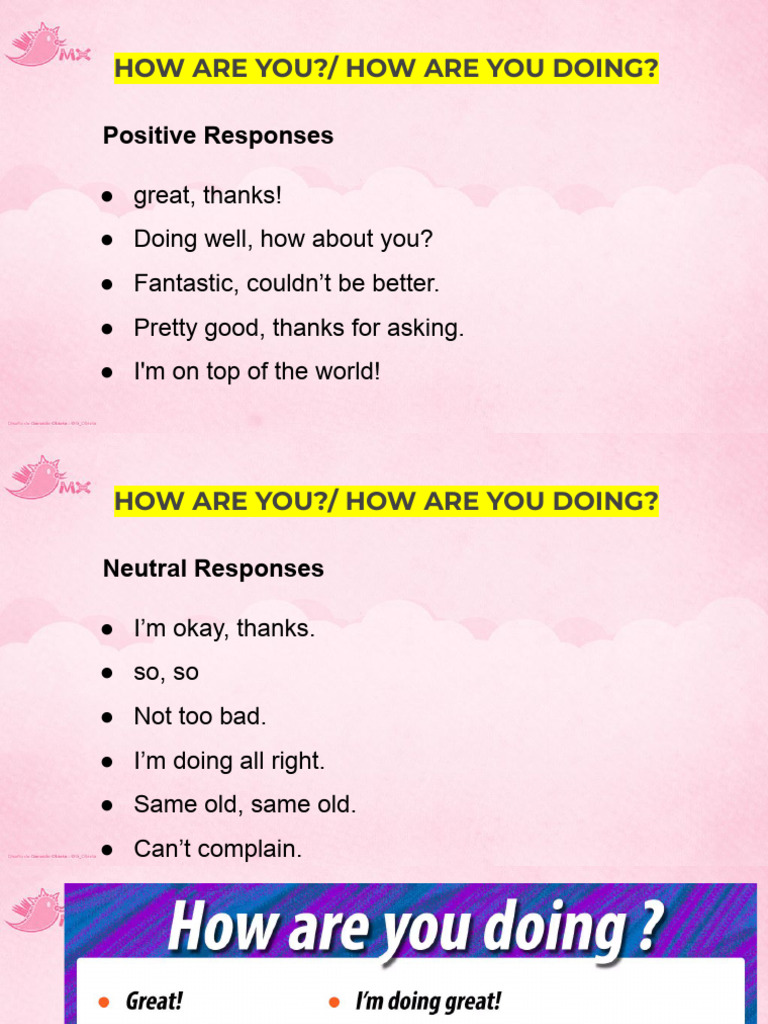 How Are You | PDF