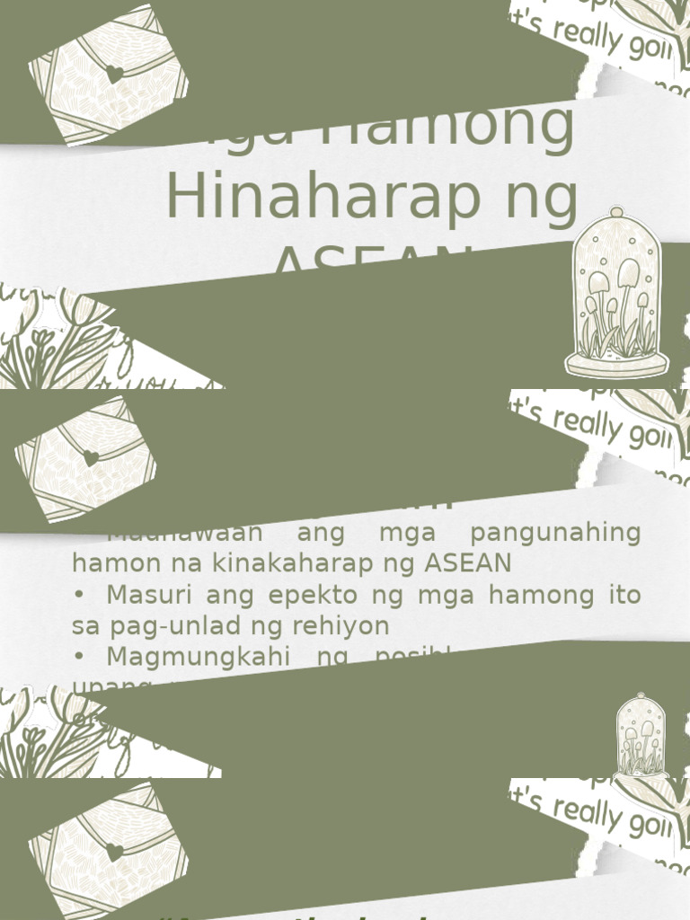 Mga Hamong Hinaharap NG ASEAN | PDF