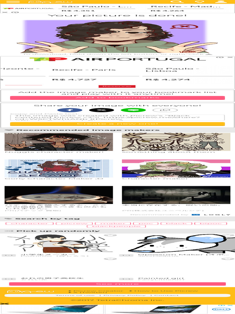 Black Centered Picrew 3 Picrew 4 | PDF