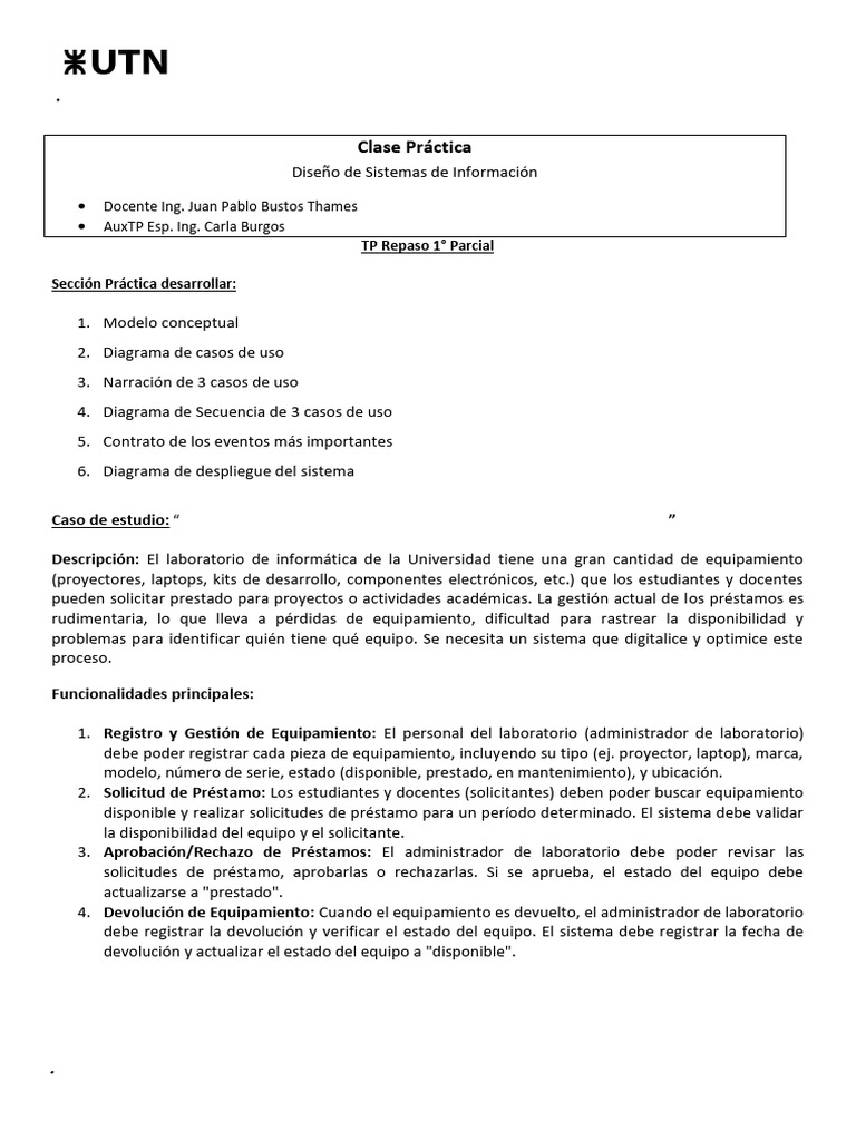 TP Repaso 2 Parcial | PDF | Caso de uso | Informática