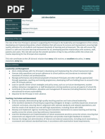 Deputy Principal Job Description | PDF | Teachers | Teaching