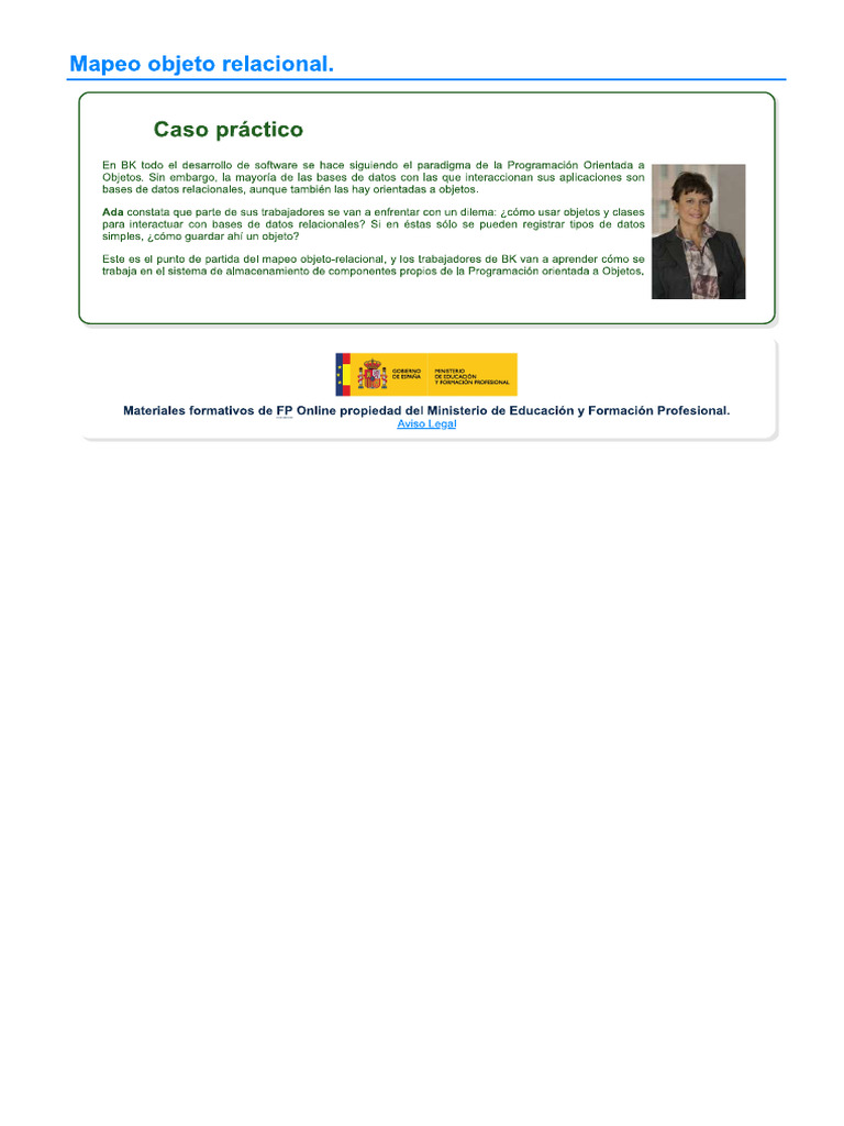 DAM AD03 Mapeo Objeto Relacional | PDF