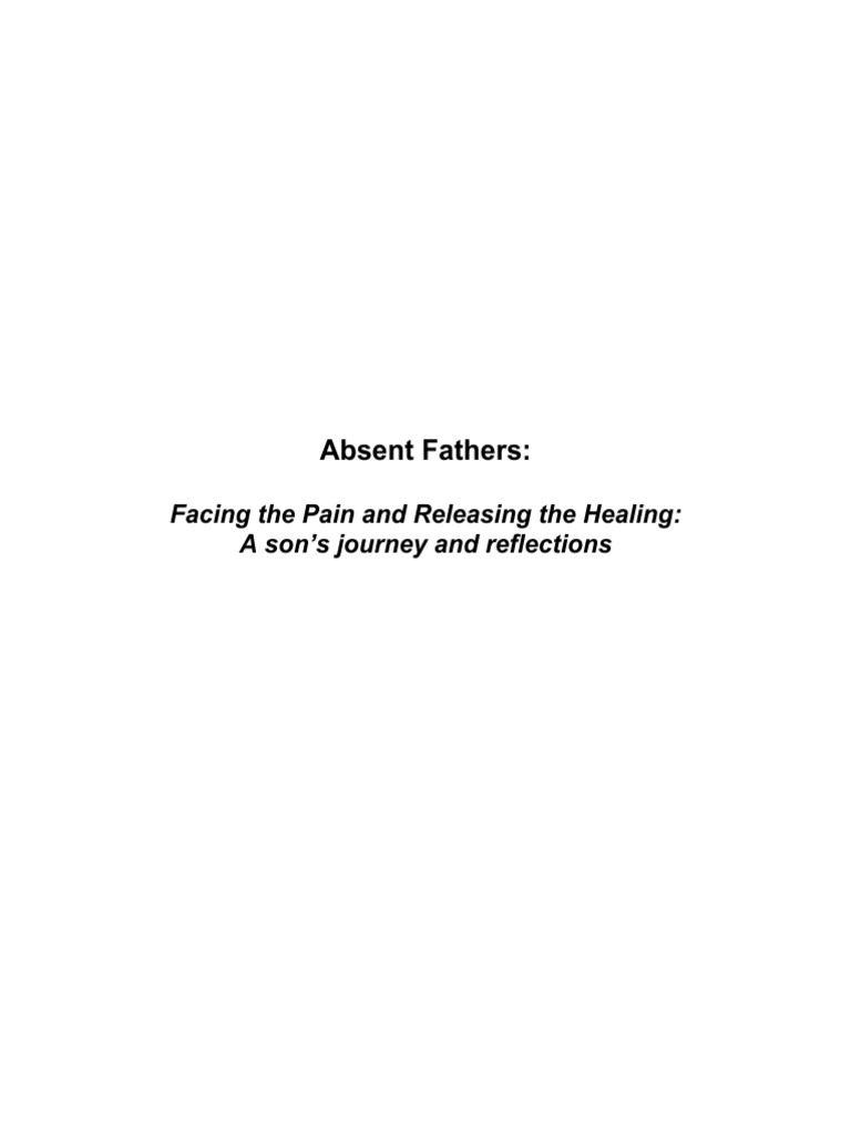 Healing from Absent Fatherhood | PDF | Identity (Social Science ...