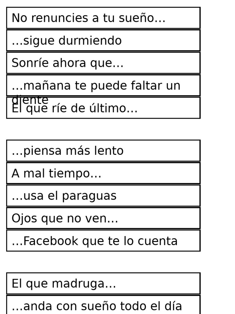 Actividad Refranes | PDF